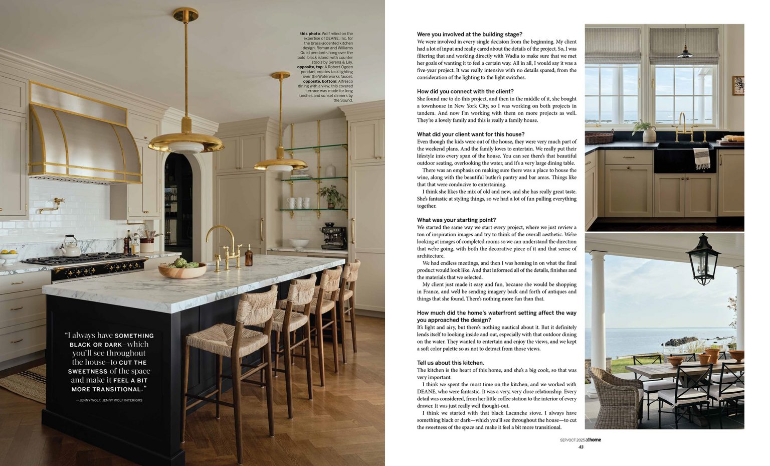 athome Sep/Oct 2025: Greenwich Glam - DEANE, Inc.